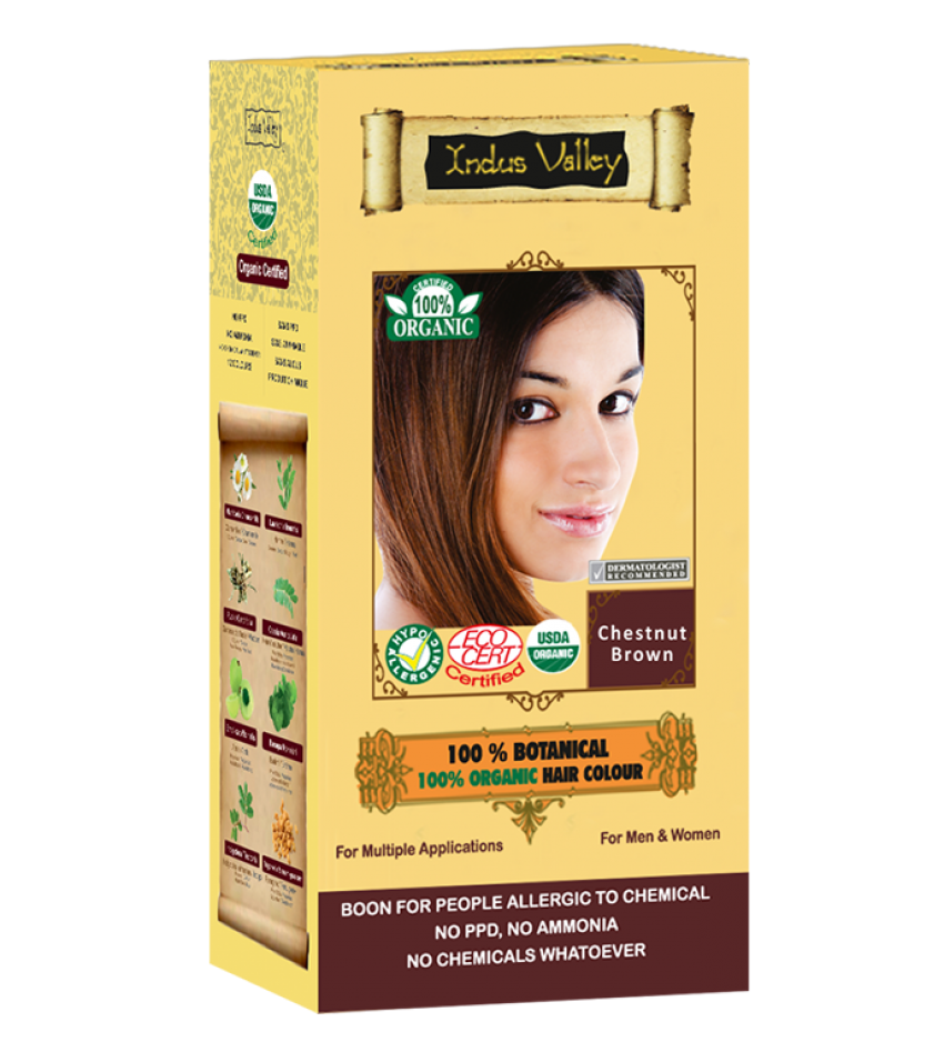 100% Botanical Hair Colour Chestnut Brown